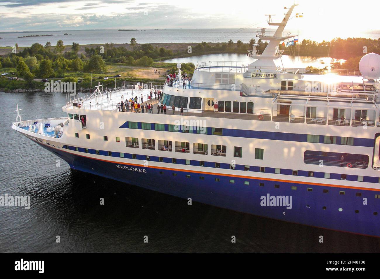 Semester at Sea (study-abroad program) cruise ship MV EXPLORER arriving ...