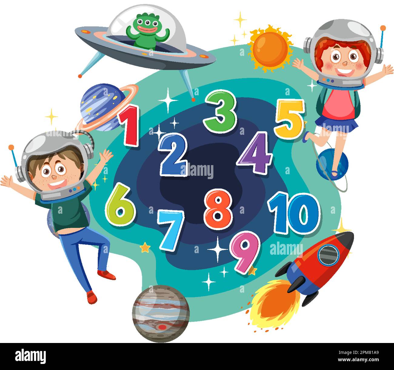 Counting Numbers for Kids illustration Stock Vector Image & Art - Alamy