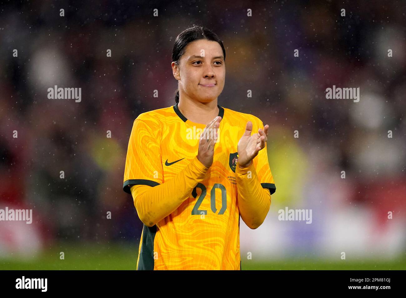 Australia's Sam Kerr following the Alzheimer’s Society International at ...