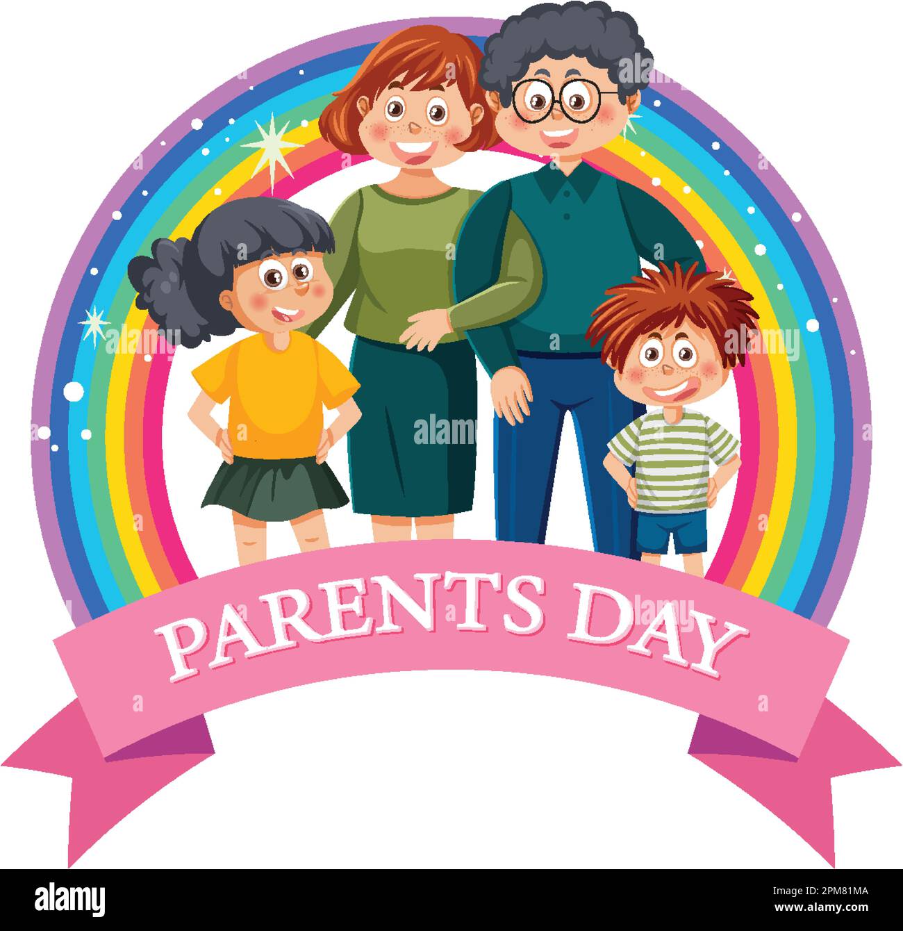 Happy parent day banner illustration Stock Vector Image & Art - Alamy