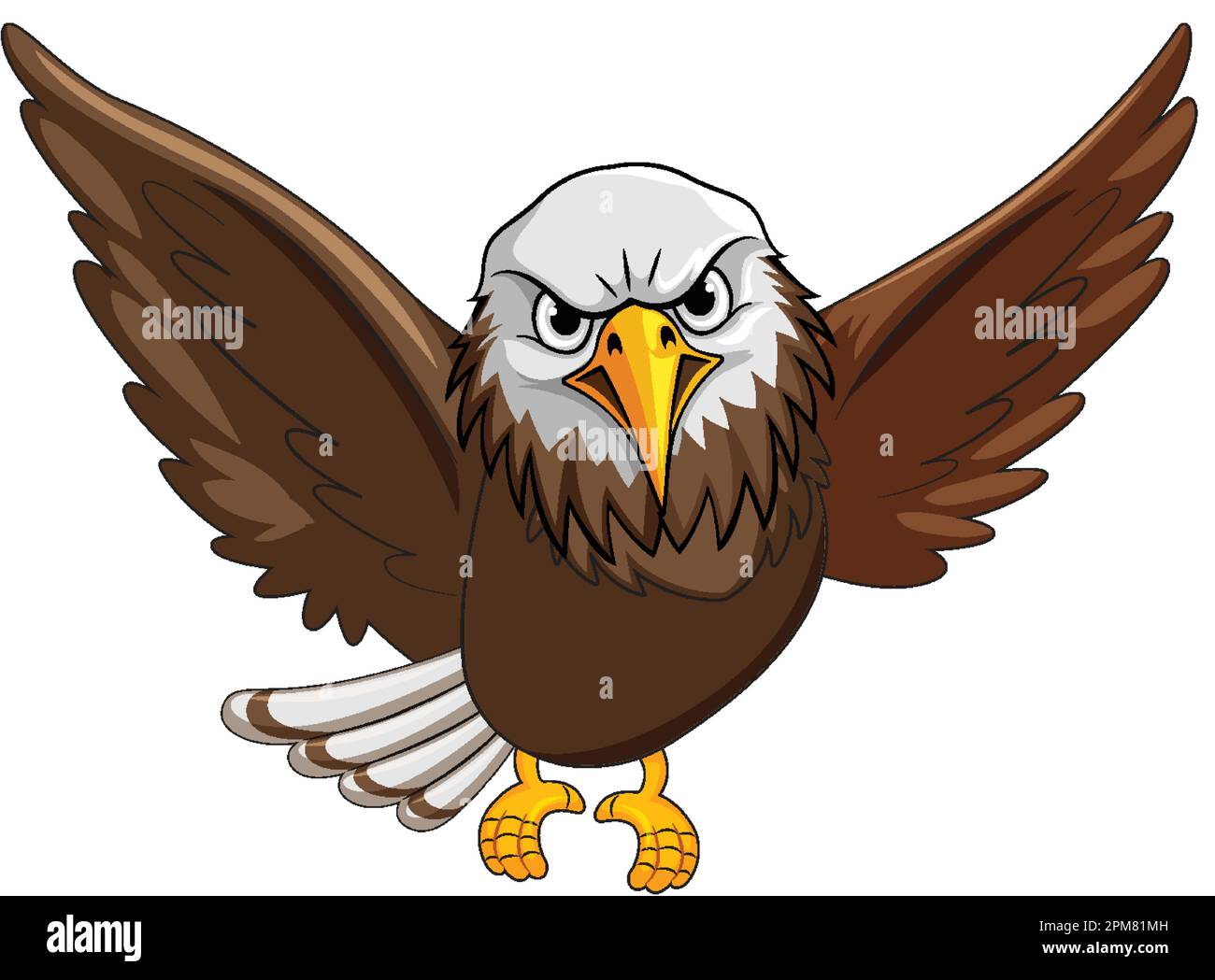 Hawk Flying Cartoon Character illustration Stock Vector Image & Art - Alamy