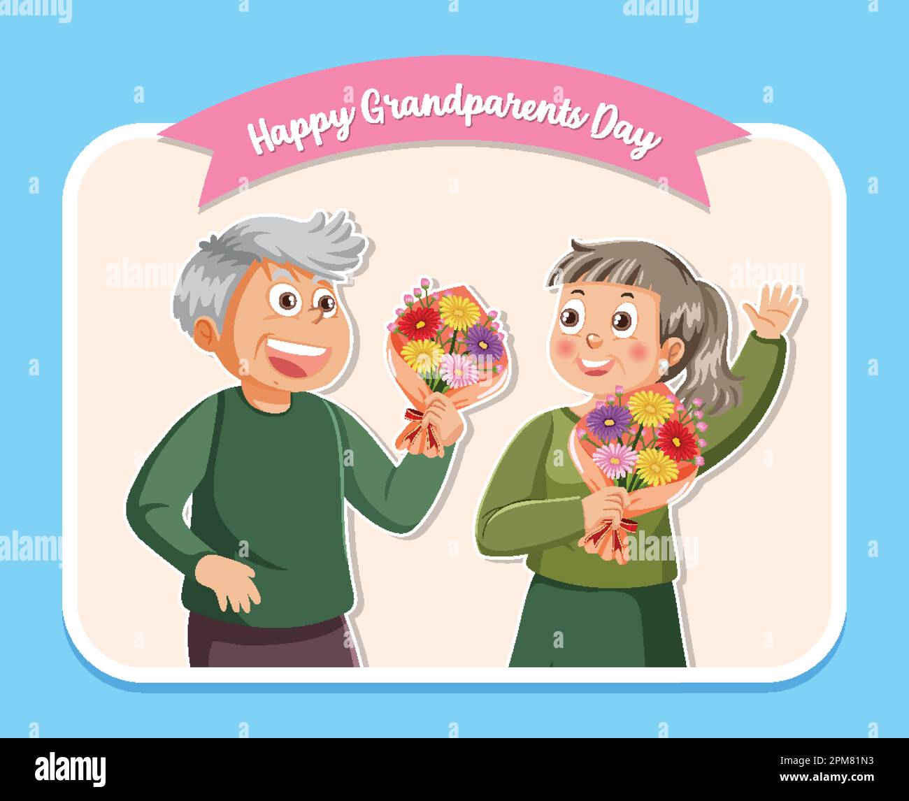 Happy grandparent day banner illustration Stock Vector Image & Art - Alamy