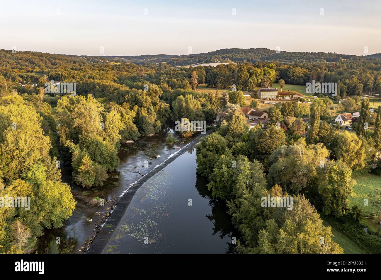 France, Dordogne, White Perigord, Annesse et Beaulieu, town of Annesse ...