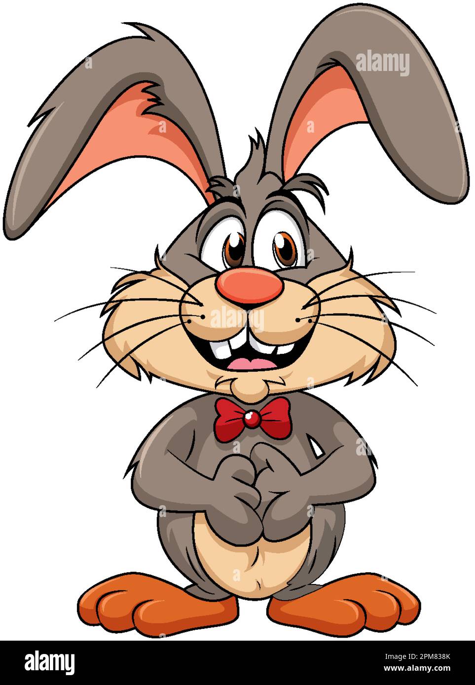 Funny Rabbit Cartoon Character illustration Stock Vector Image & Art ...