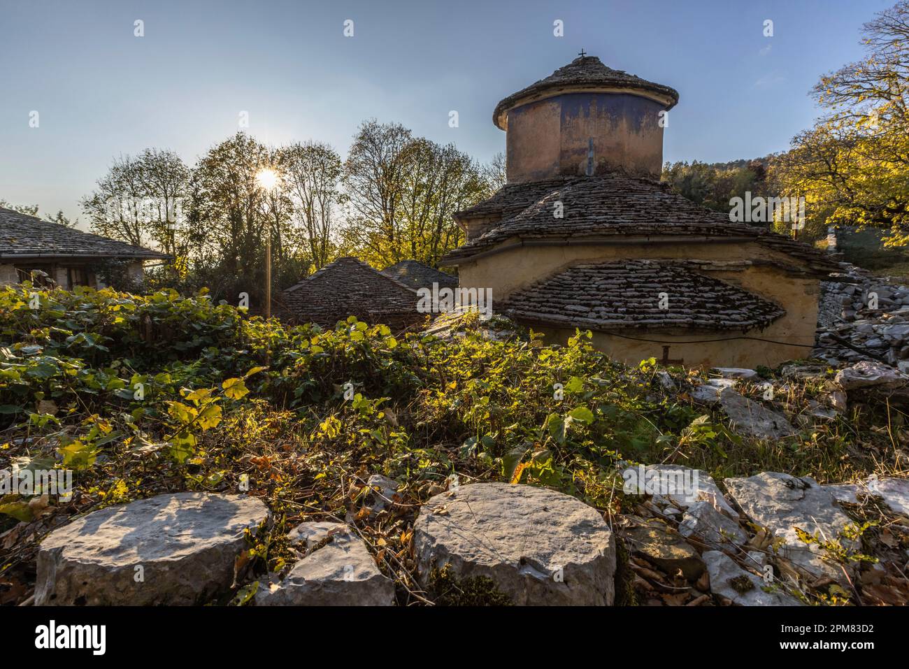 Greece, Epirus region, Zagorohoria Mountains, Vikos-Aoos Gorge National ...