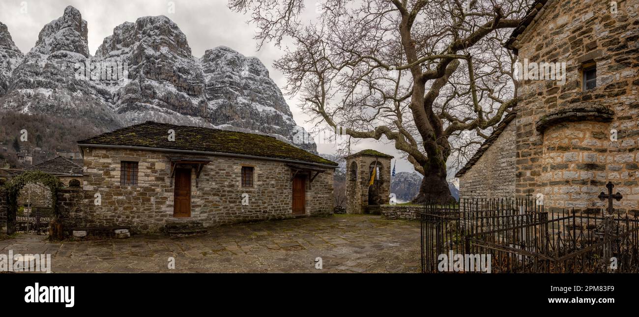 Greece, Epirus region, Zagorohoria Mountains, Vikos-Aoos Gorge National ...