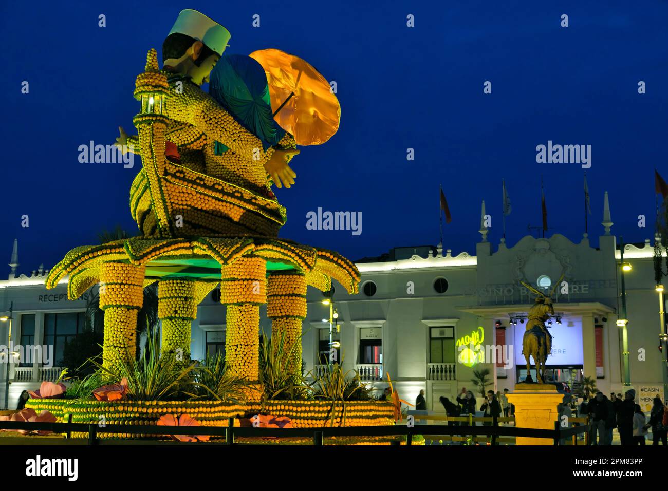 France, Alpes Maritimes, Menton, gardens Bioves, Fete du Citron, citrus ...