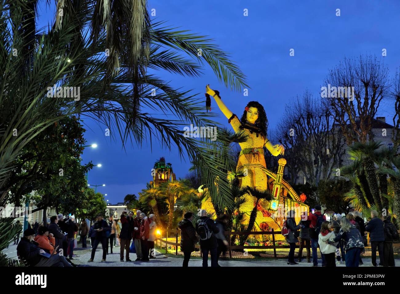France, Alpes Maritimes, Menton, gardens Bioves, Fete du Citron, citrus ...