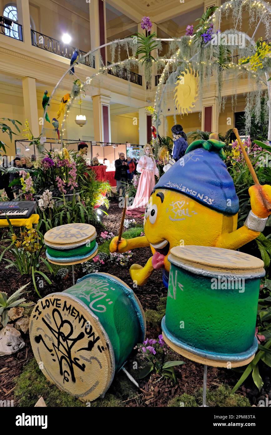 France, Alpes Maritimes, Menton, palace of Europe, during the Fete du ...