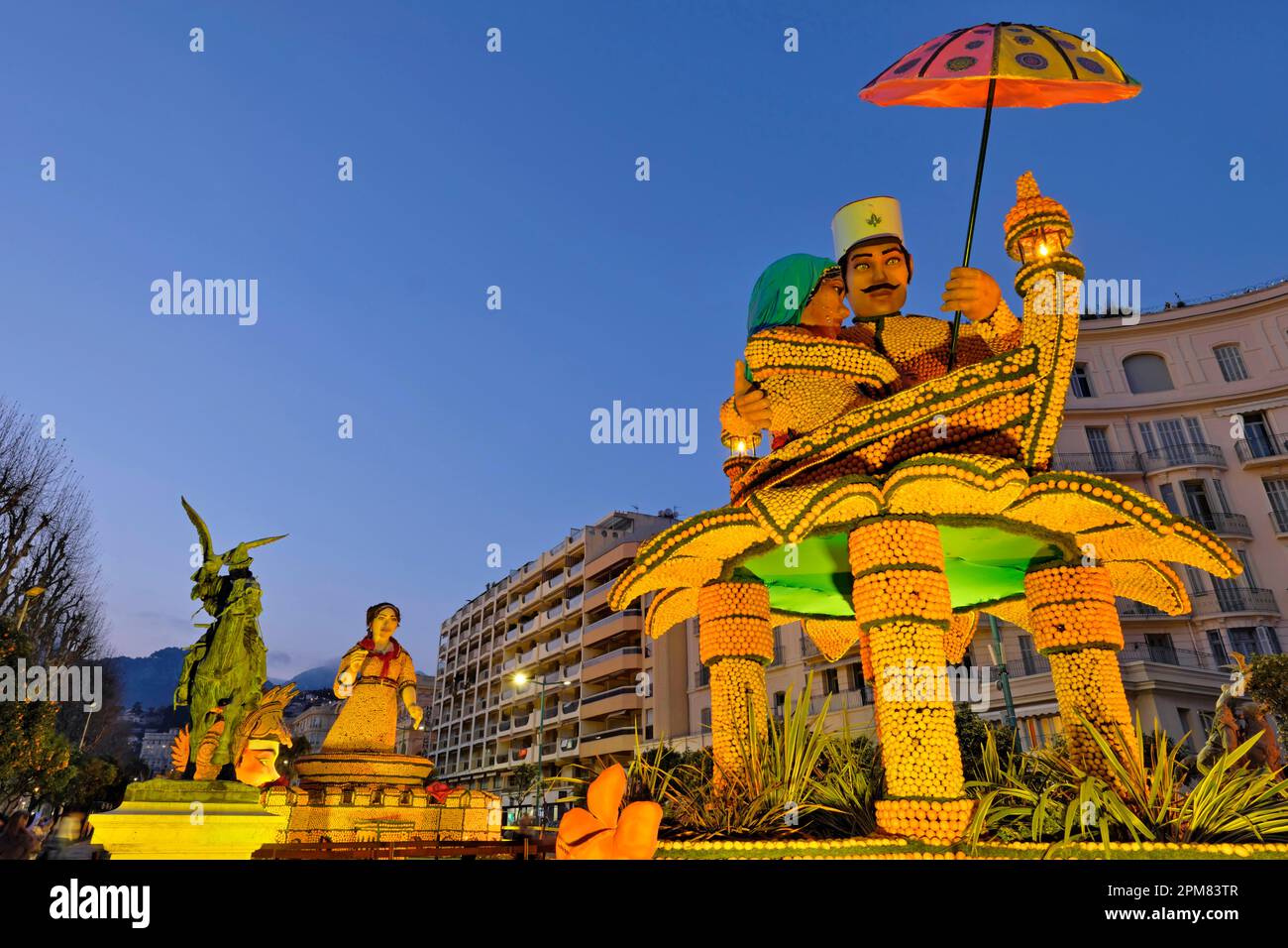 France, Alpes Maritimes, Menton, gardens Bioves, Fete du Citron, citrus ...