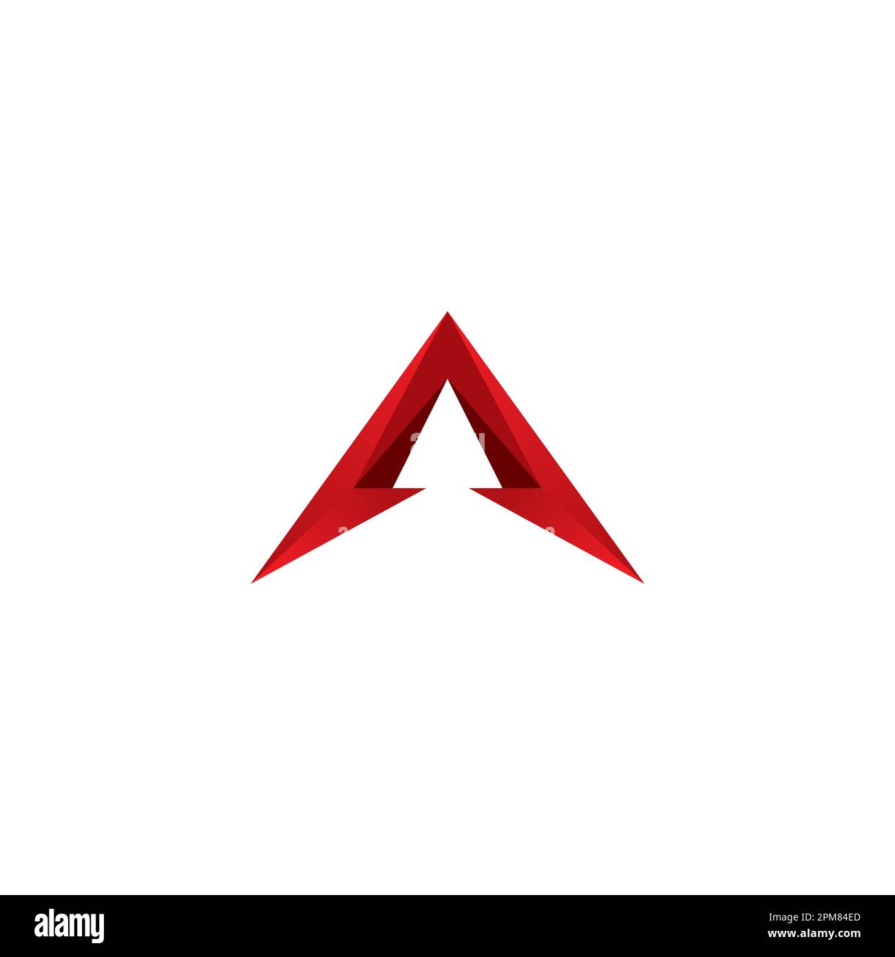 Red color logo template Stock Vector Images - Alamy