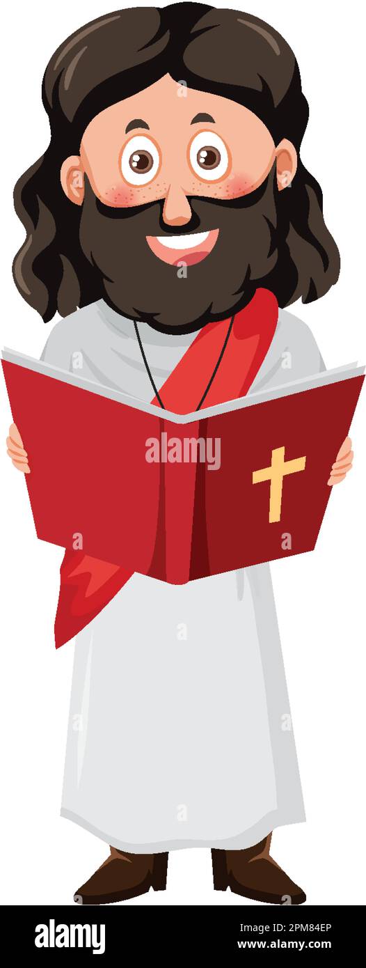 Jesus Christ cartoon character illustration Stock Vector Image & Art ...