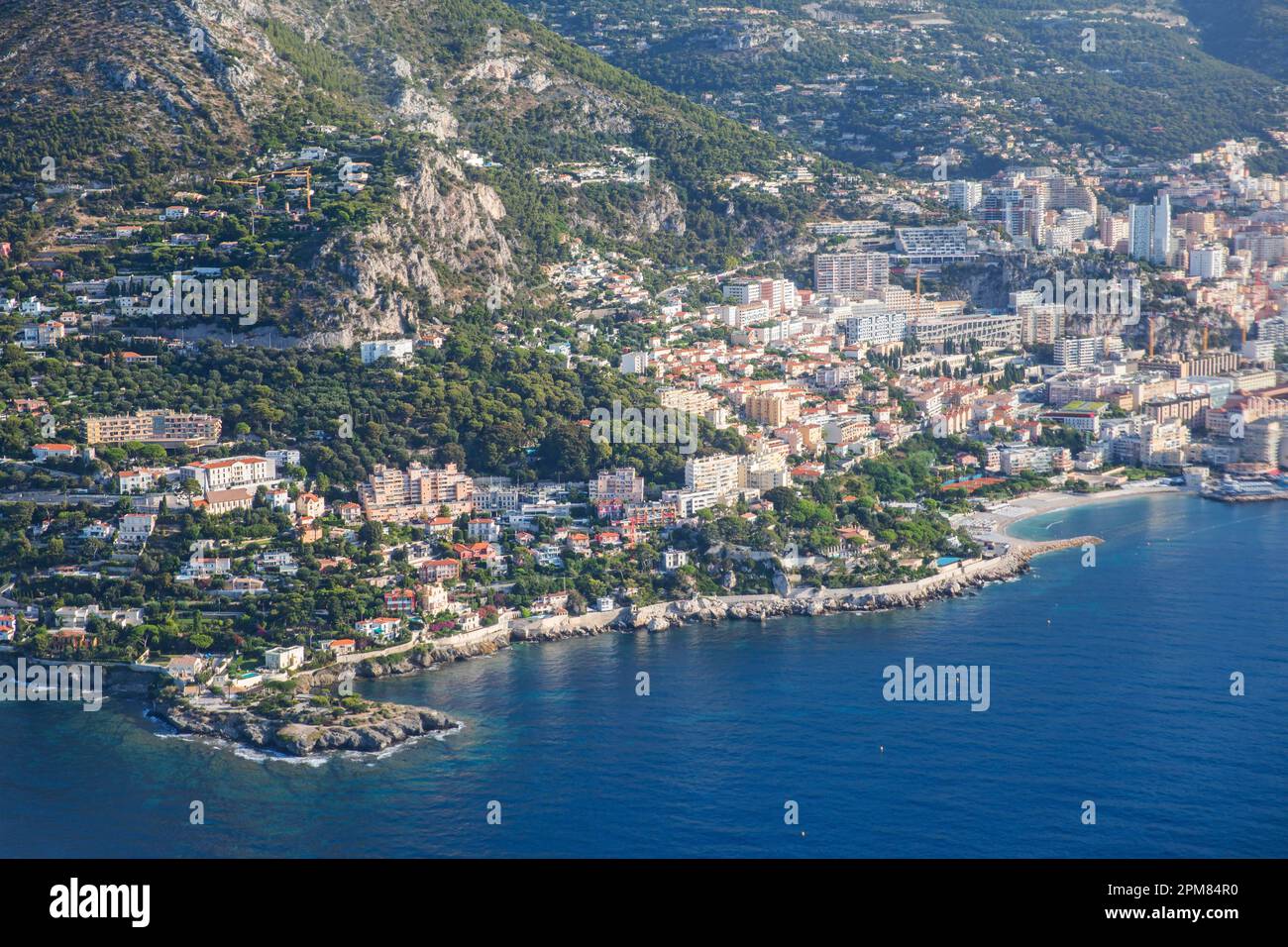 Principauté de Monaco, Le Rocher (aerial view Stock Photo - Alamy