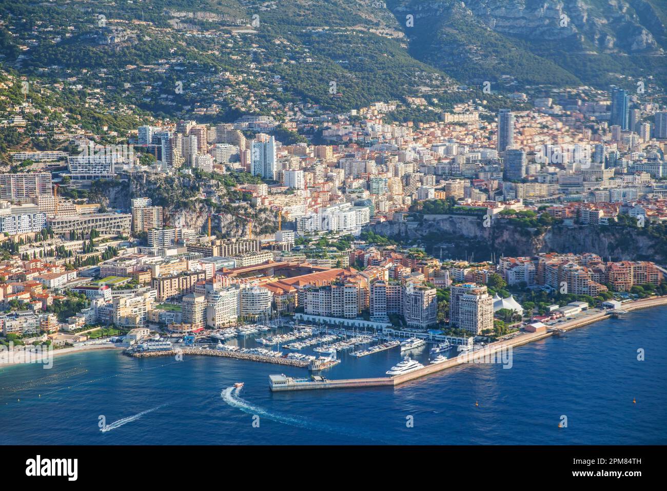 Principauté de Monaco, Le Rocher (aerial view Stock Photo - Alamy