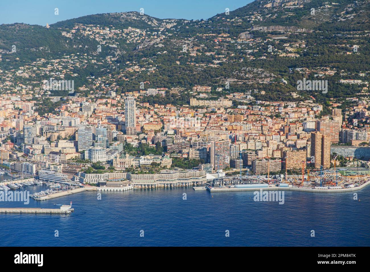 Principauté de Monaco, Le Rocher (aerial view Stock Photo - Alamy