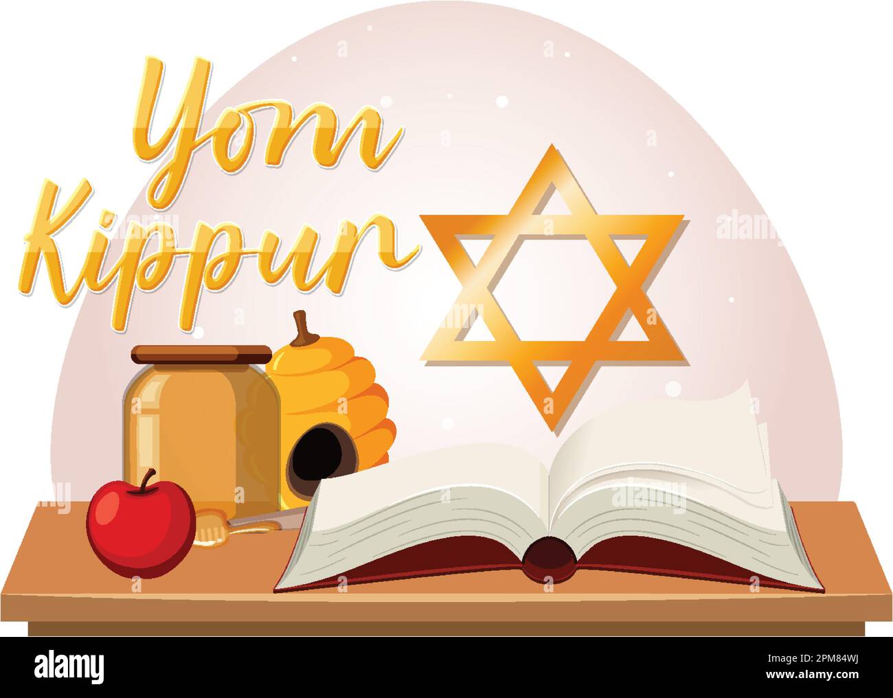 Yom Kippur Jewish Day Illustration Stock Vector Image And Art Alamy