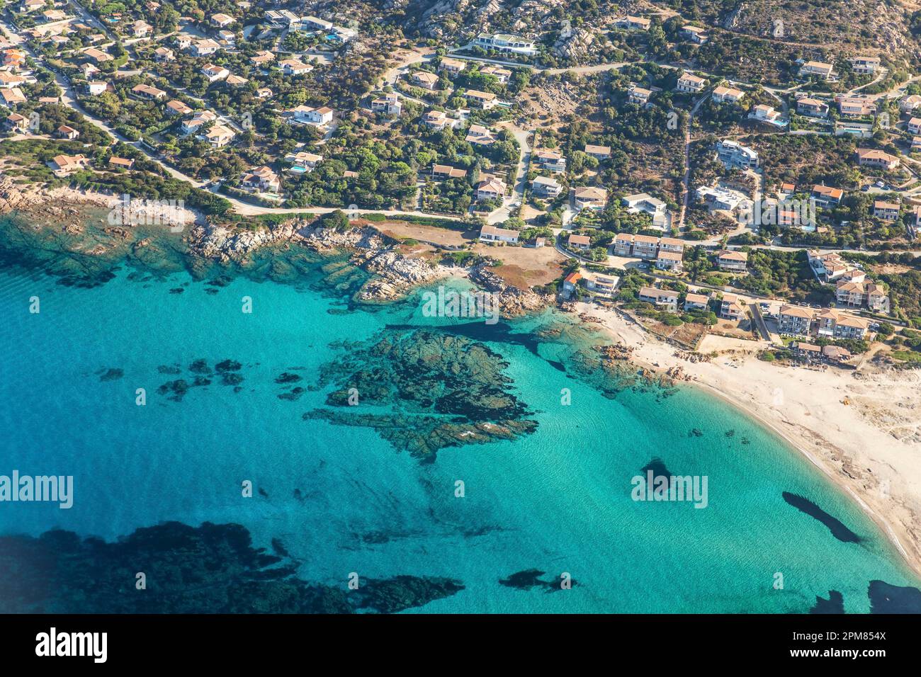 France, Corse du Sud, Tizzano beach (aerial view Stock Photo - Alamy