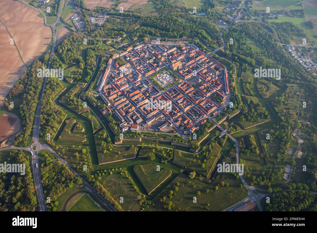 France, Haut Rhin, Neuf Brisach, fortified by Vauban, listed as World ...