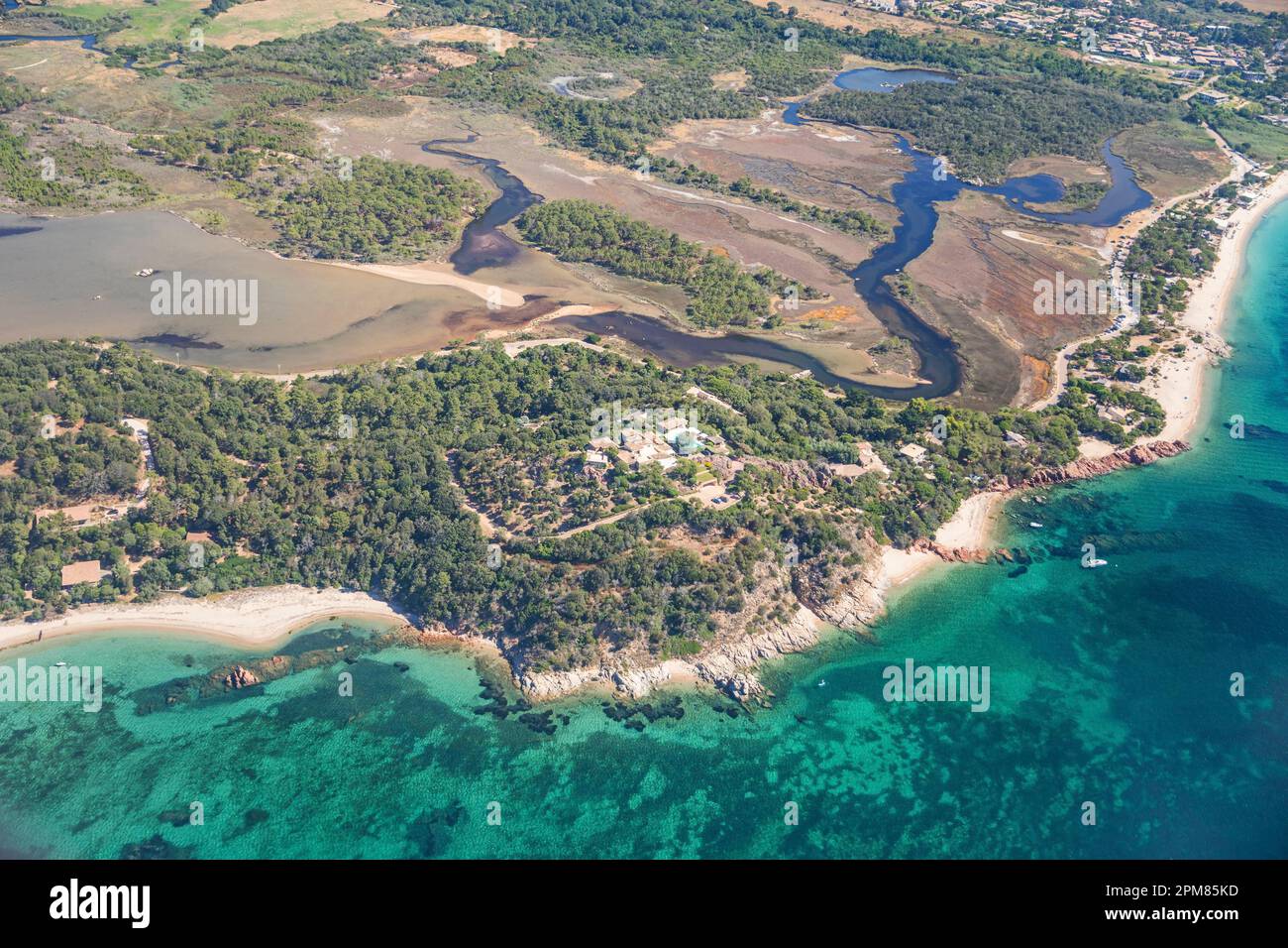 France, Corse du Sud, Golfe de Porto Vecchio, Porto Vecchio, Cala Rossa ...