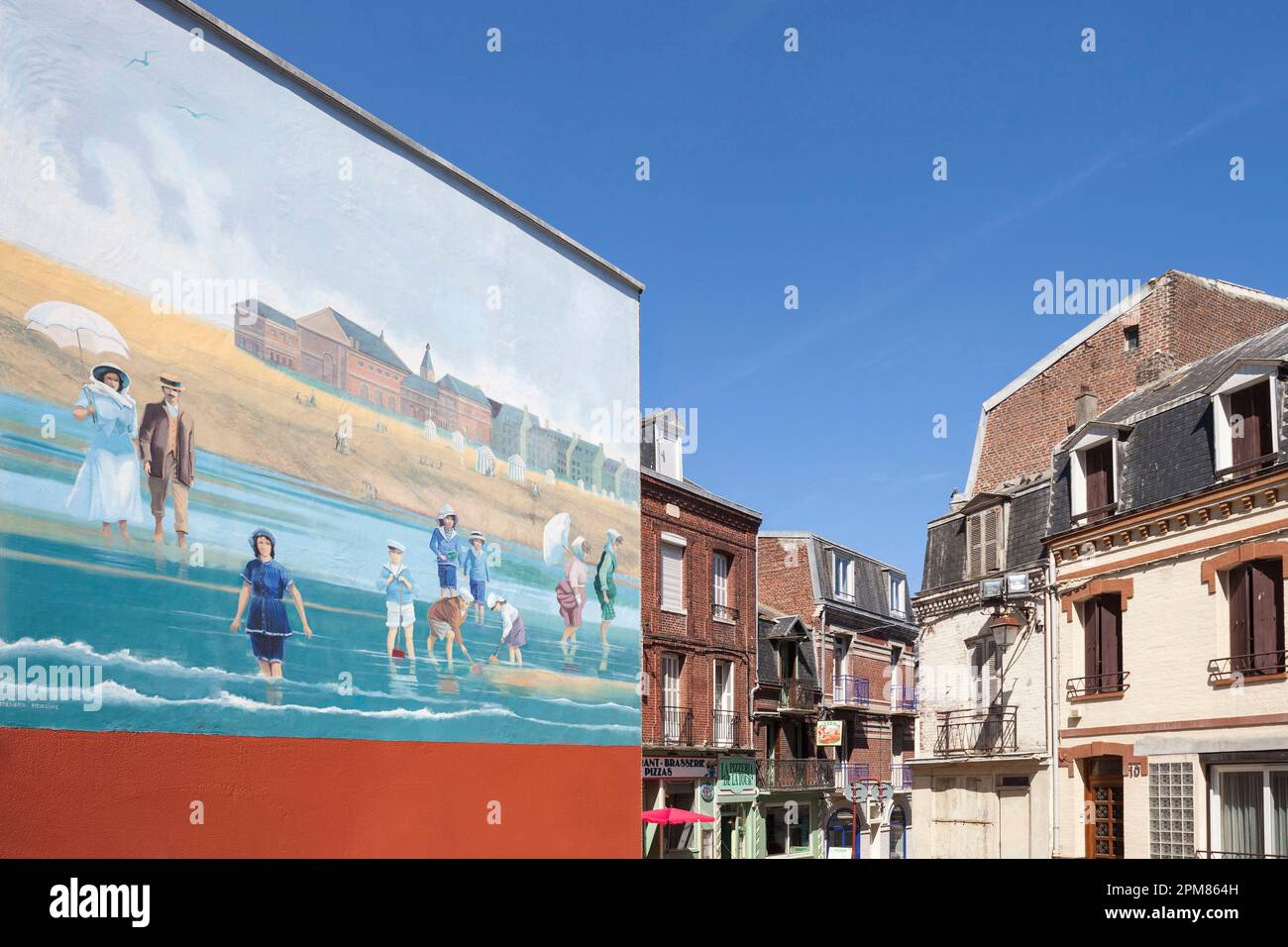 France, Seine Maritime, Cote d'Albatre (Alabaster Coast), Le Treport ...