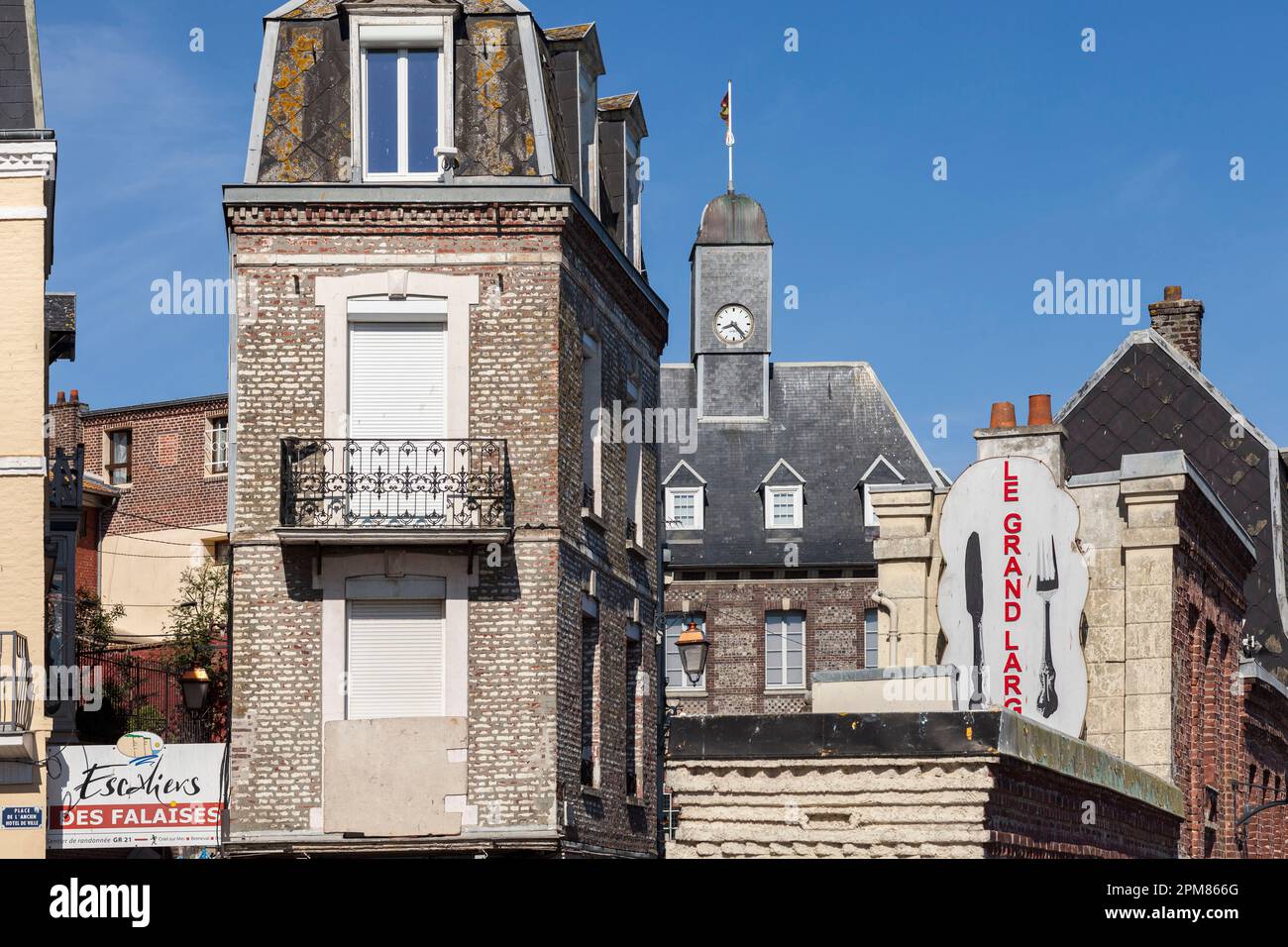 France, Seine Maritime, Cote d'Albatre (Alabaster Coast), Le Treport ...