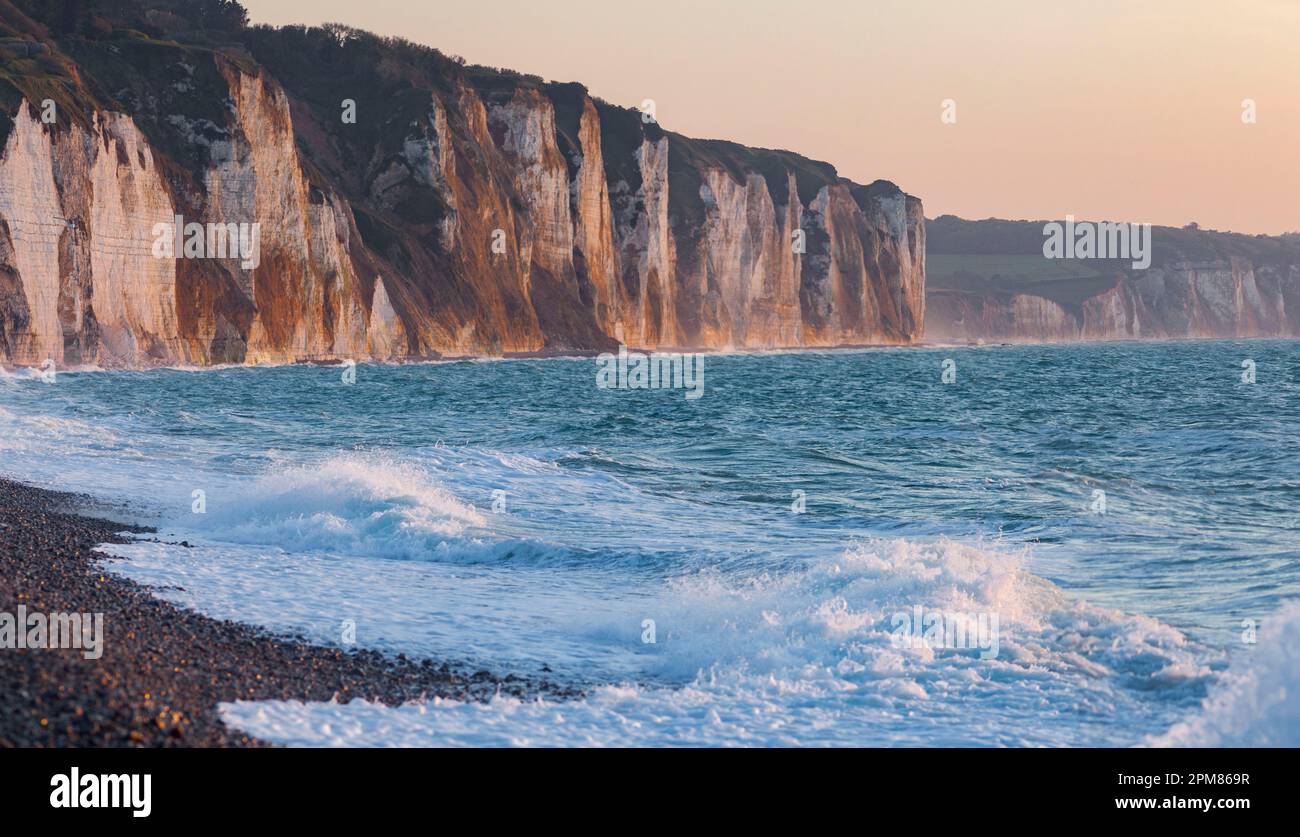 France, Seine-Maritime, Pays de Caux, Alabaster Coast (Cote d'Albatre ...
