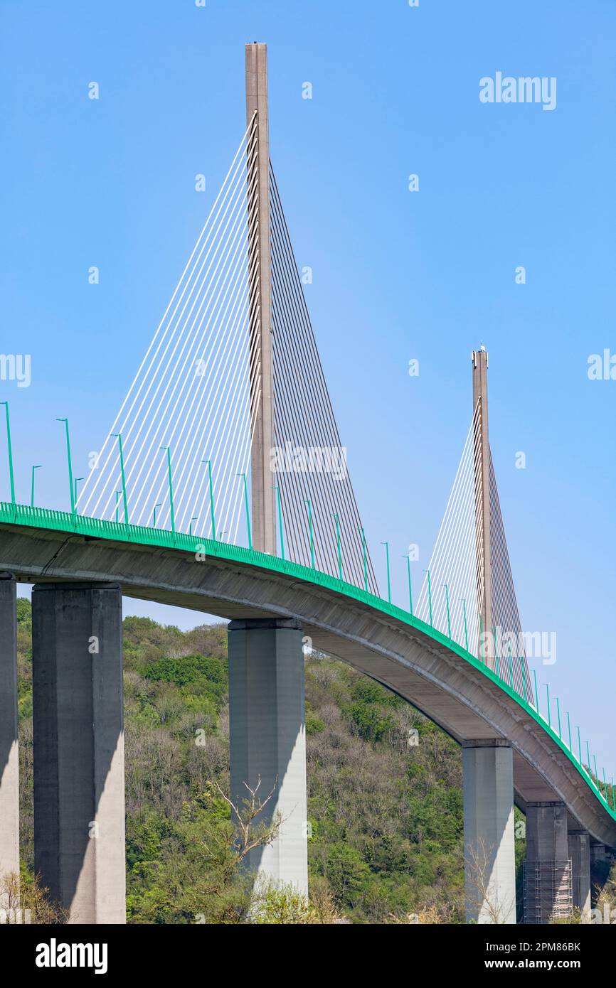 France, Seine Maritime, Saint-Nicolas-de-Bliquetuit, Brotonne bridge ...