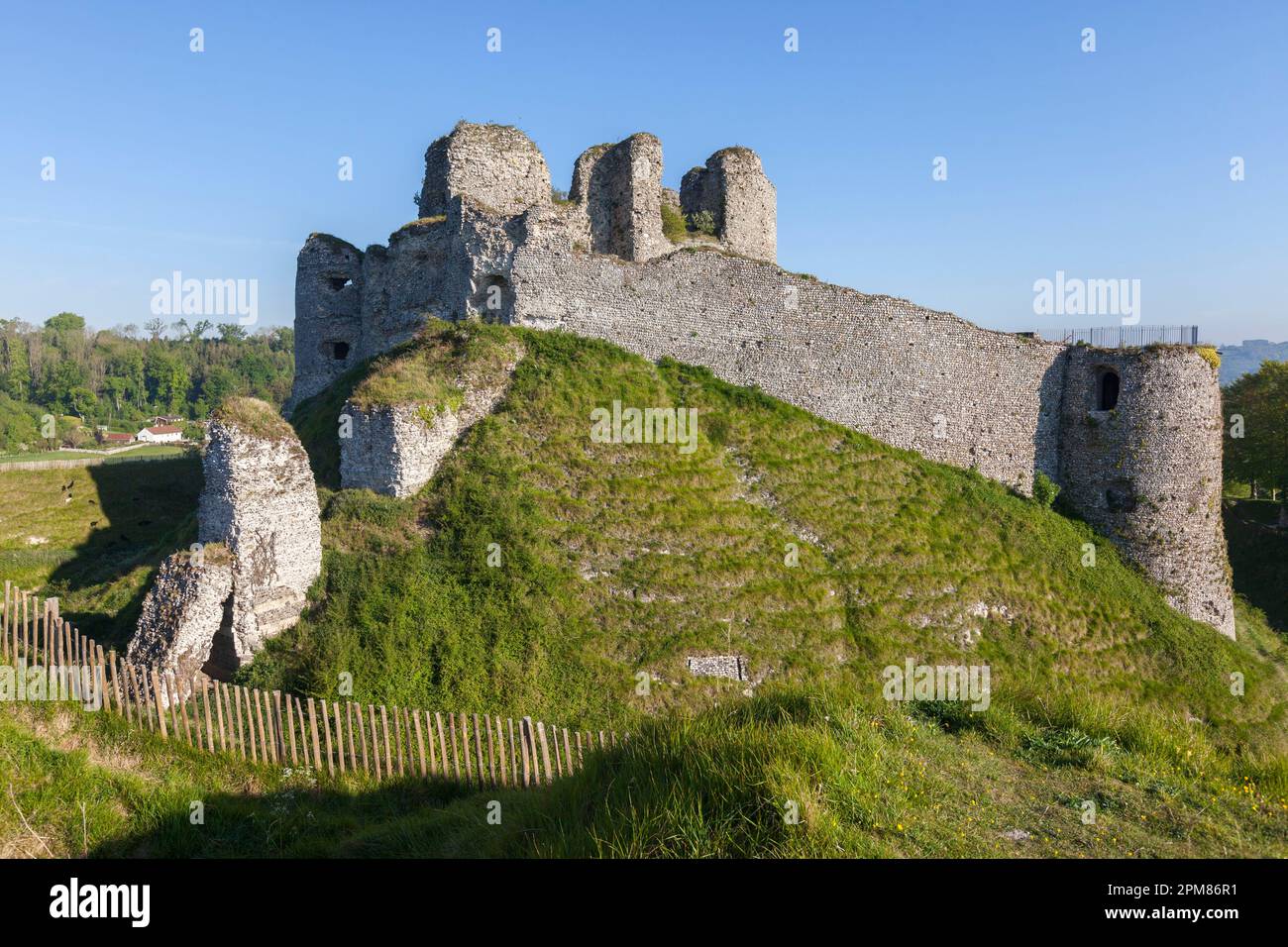 France, Seine Maritime, Arques la Bataille, the castle, 12th century ...