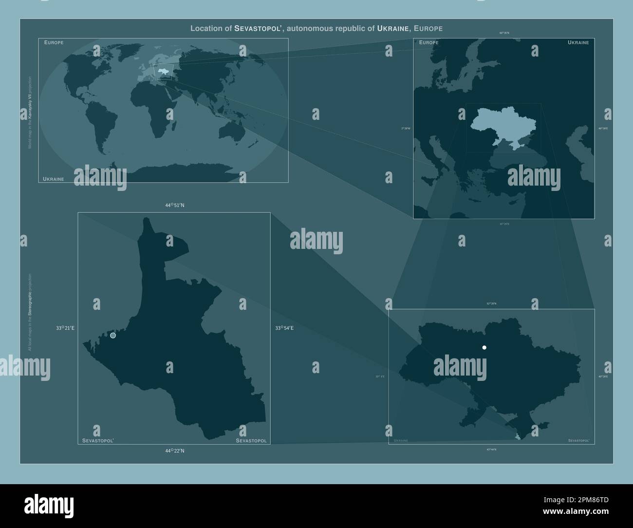 Sevastopol', autonomous republic of Ukraine. Diagram showing the ...