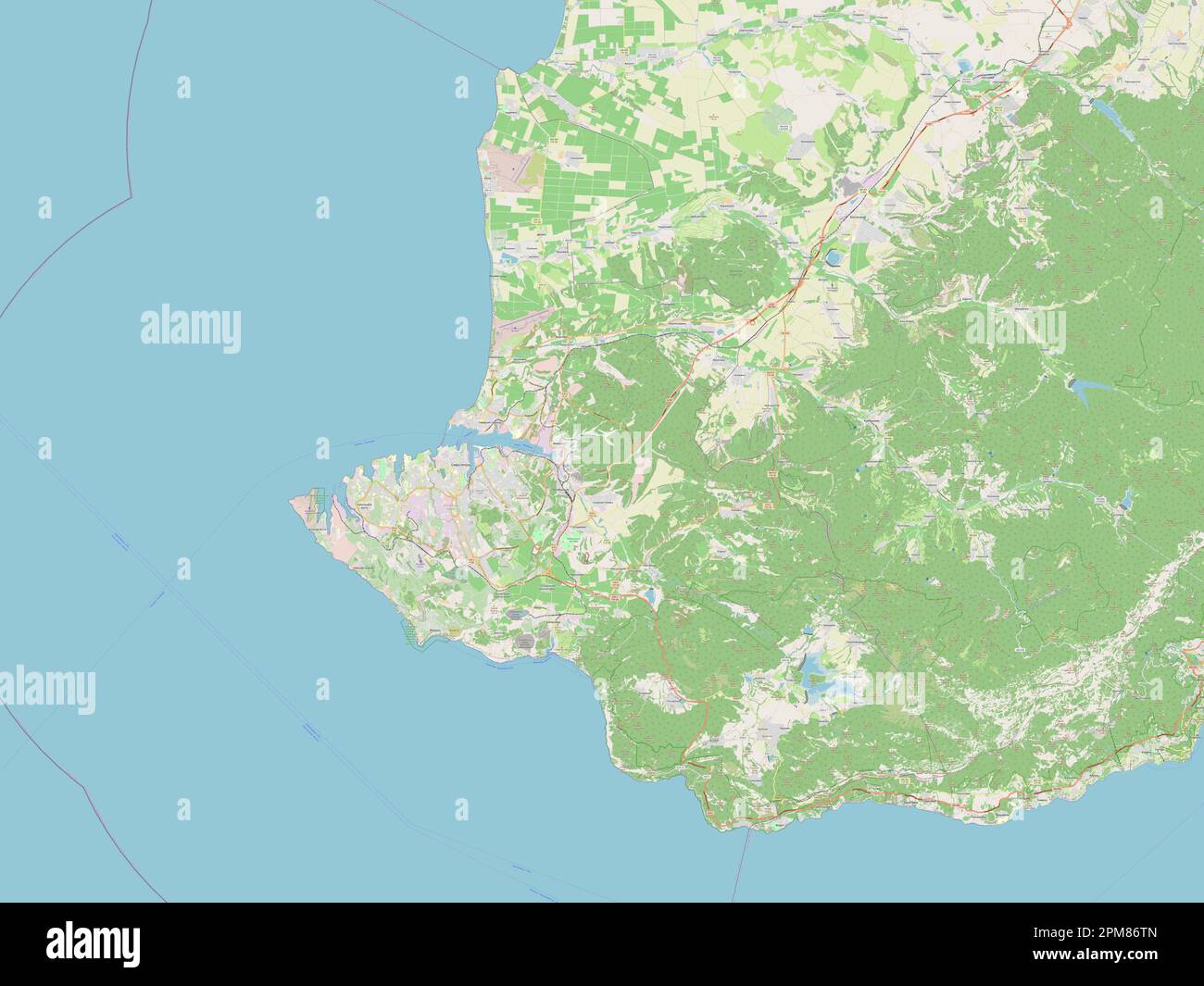 Sevastopol', autonomous republic of Ukraine. Open Street Map Stock ...