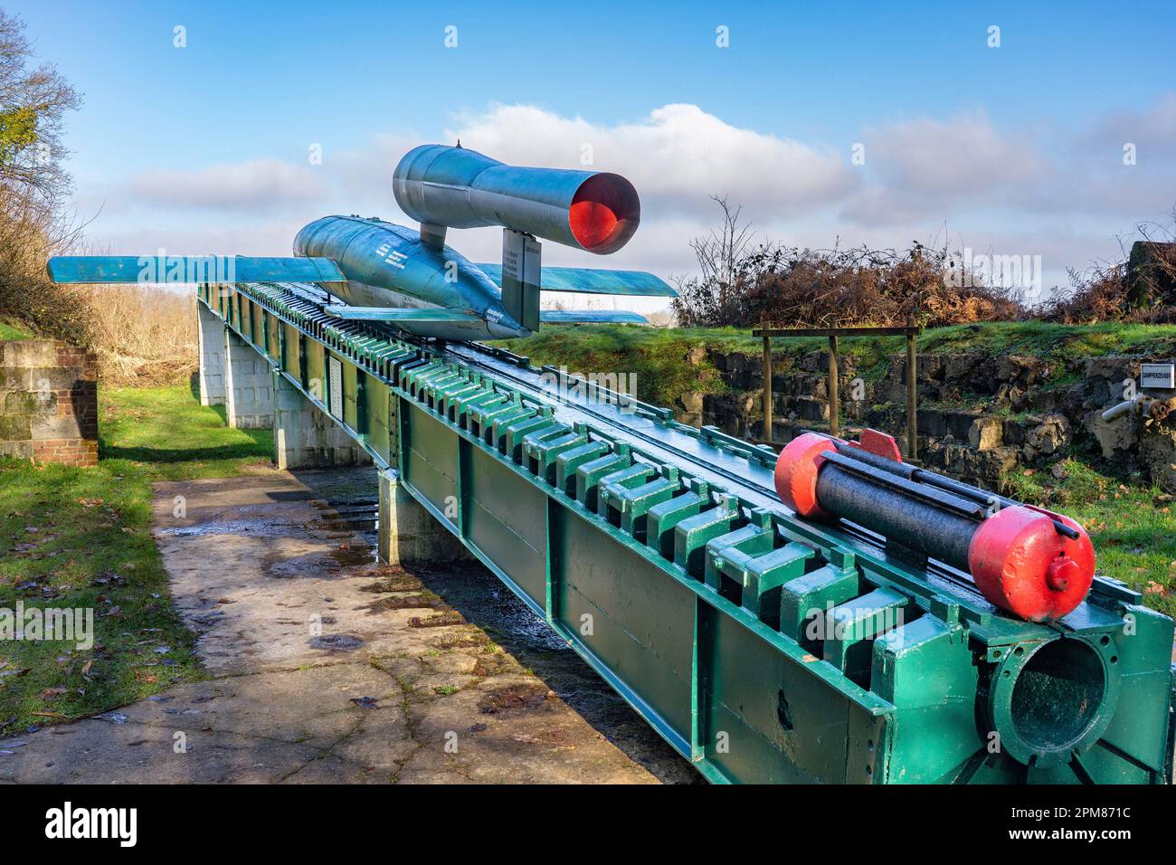 France, Seine Maritime, Ardouval, V1 site of Val Ygot, launching pad ...