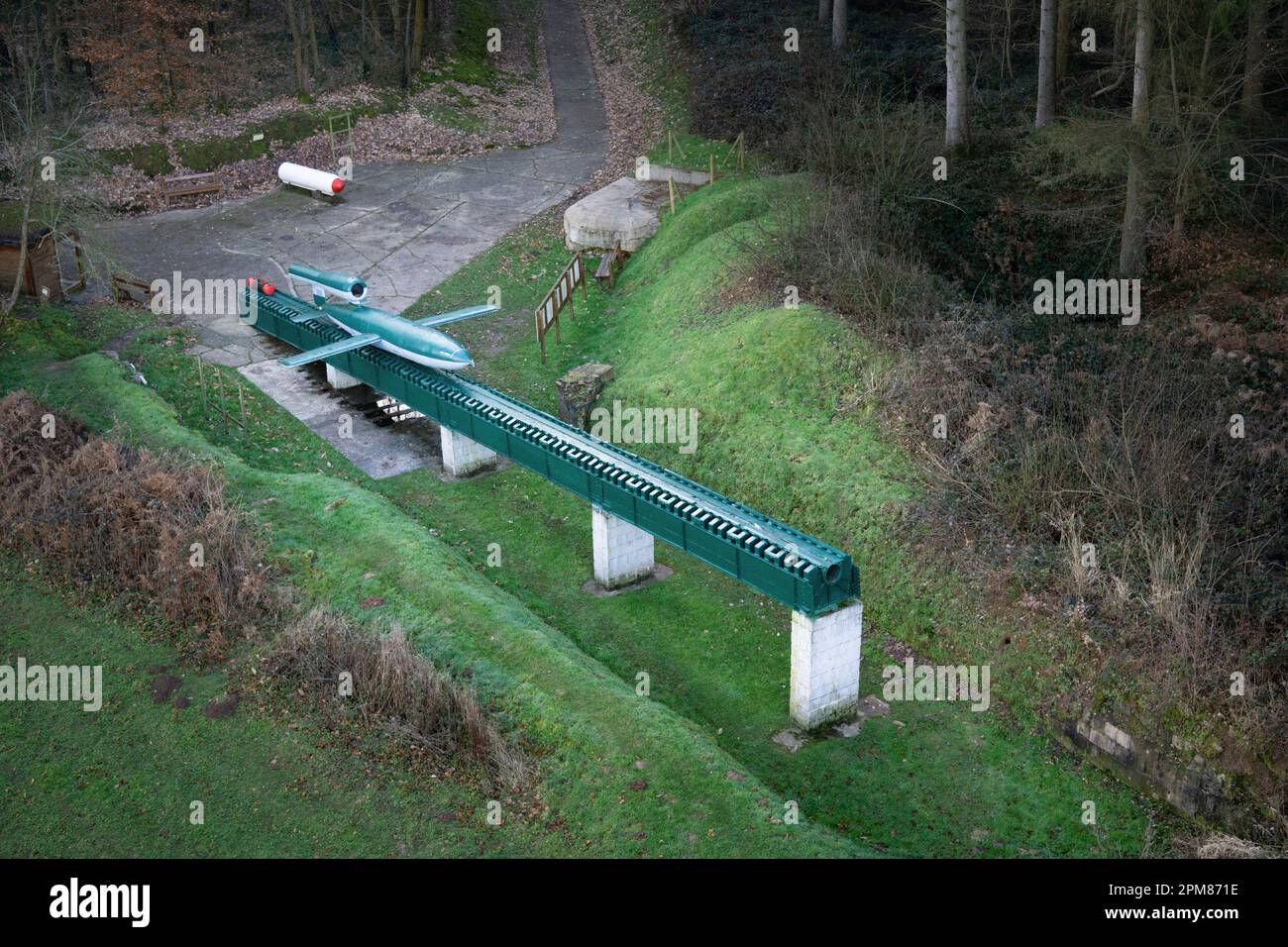 France, Seine Maritime, Ardouval, V1 site of Val Ygot, launching pad ...