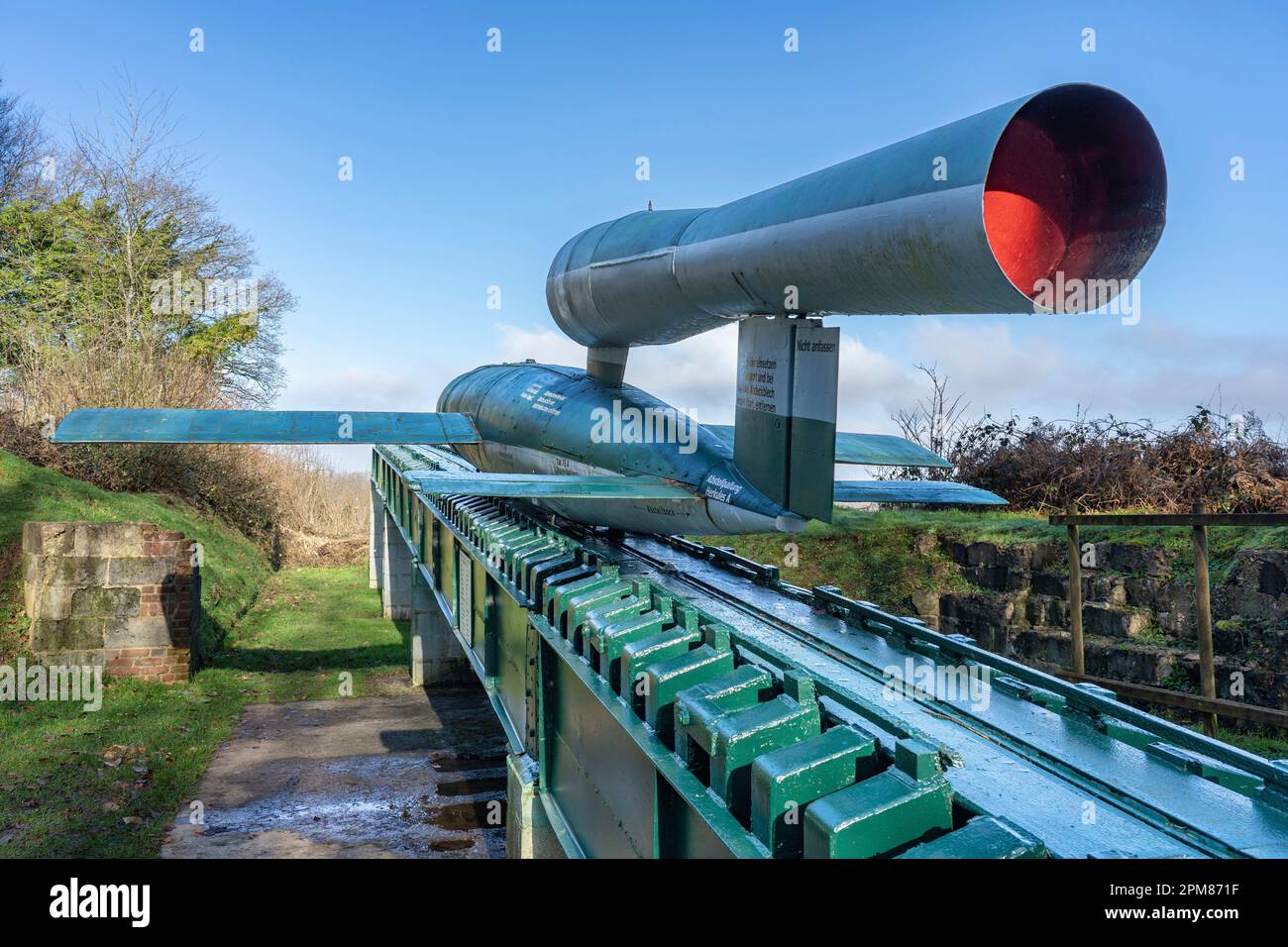 France, Seine Maritime, Ardouval, V1 site of Val Ygot, launching pad ...