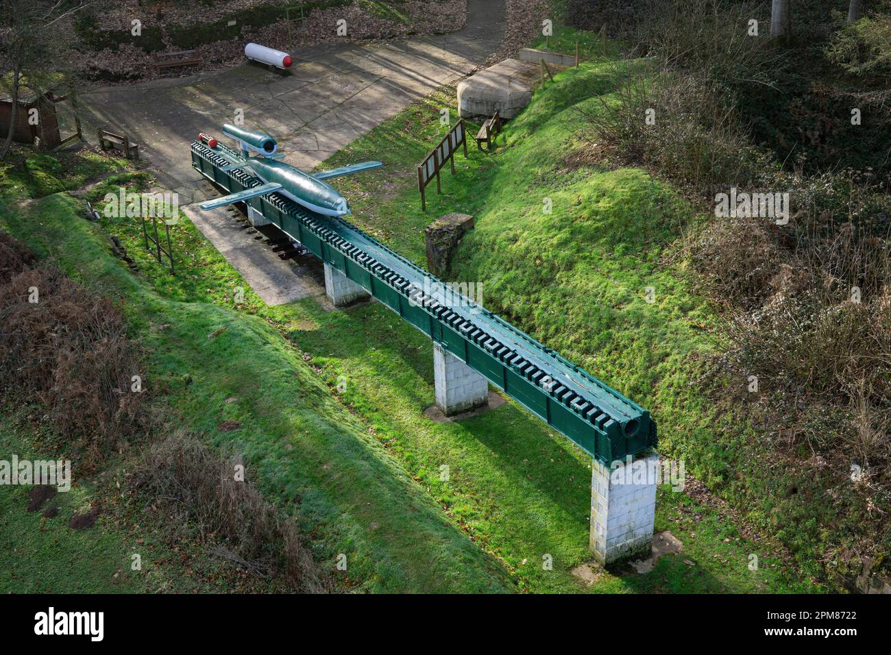 France, Seine Maritime, Ardouval, V1 site of Val Ygot, launching pad ...