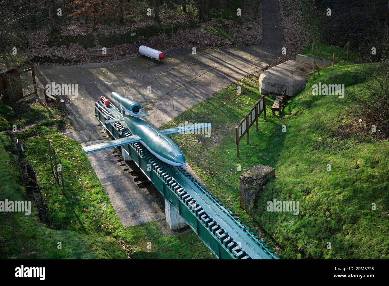 France, Seine Maritime, Ardouval, V1 site of Val Ygot, launching pad ...