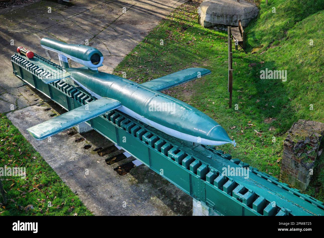 France, Seine Maritime, Ardouval, V1 site of Val Ygot, launching pad ...