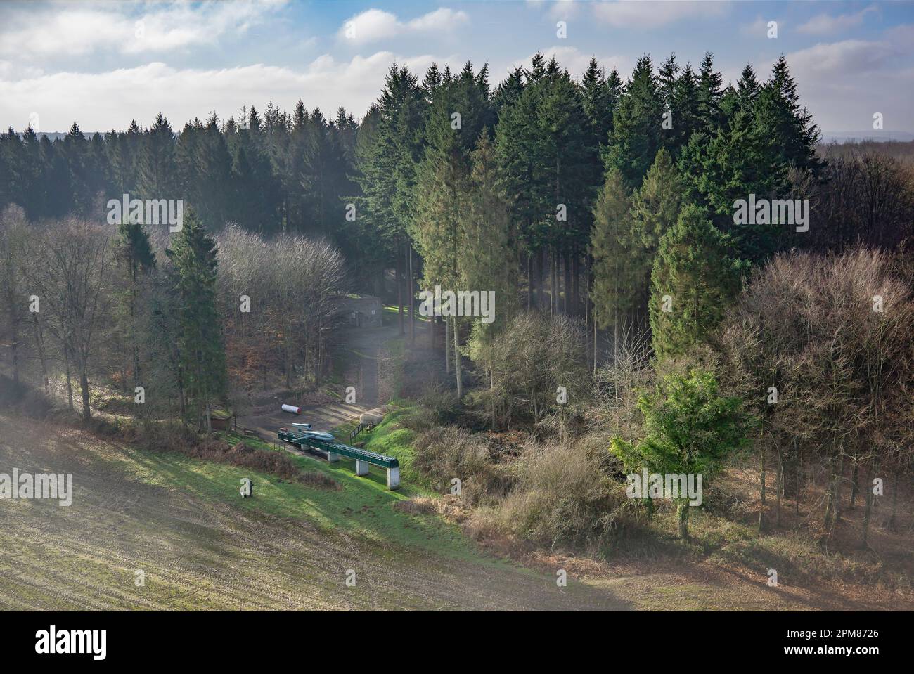 France, Seine Maritime, Ardouval, V1 site of Val Ygot, launching pad ...