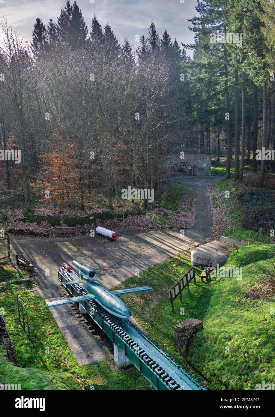 France, Seine Maritime, Ardouval, V1 site of Val Ygot, launching pad ...