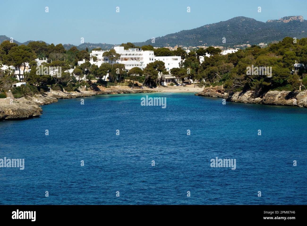 Cala d’Or, Majorca, Balearic Isles, Spain. 29 March, 2023, View on the ...