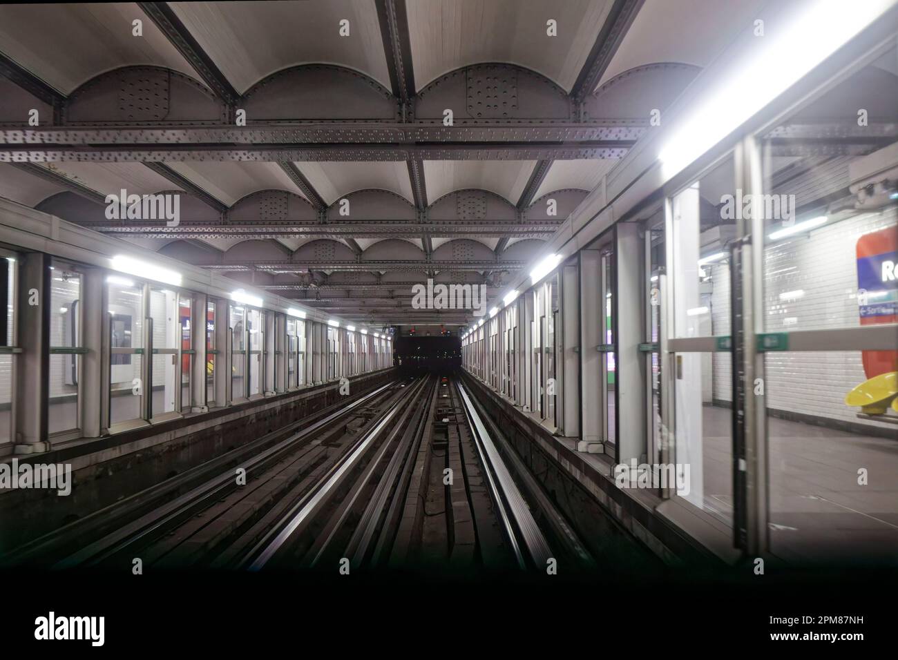 France, Paris, automatic metro line 4, driverless trains Stock Photo ...