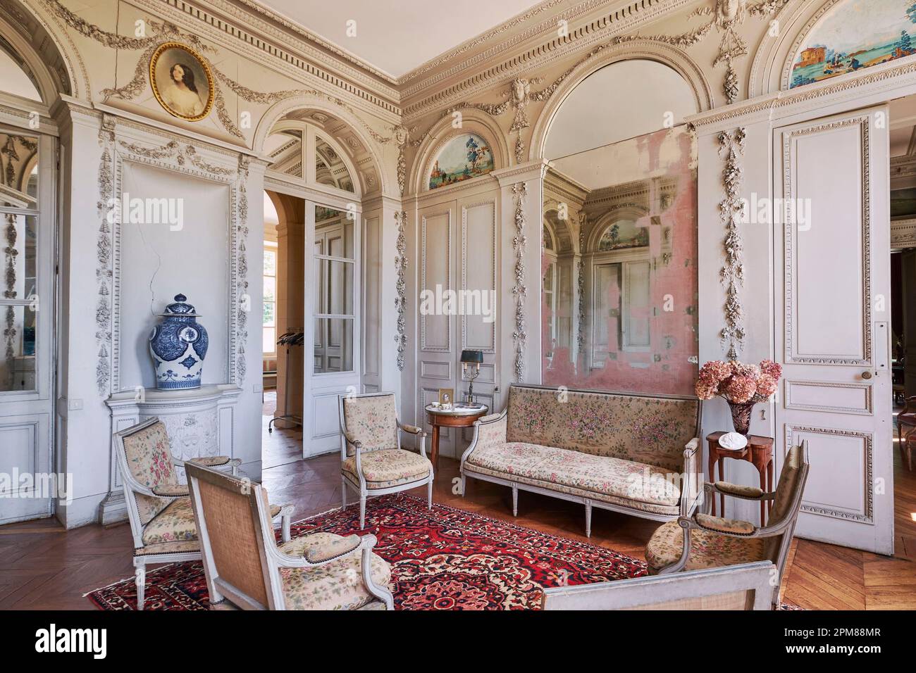 French Castle Living Room