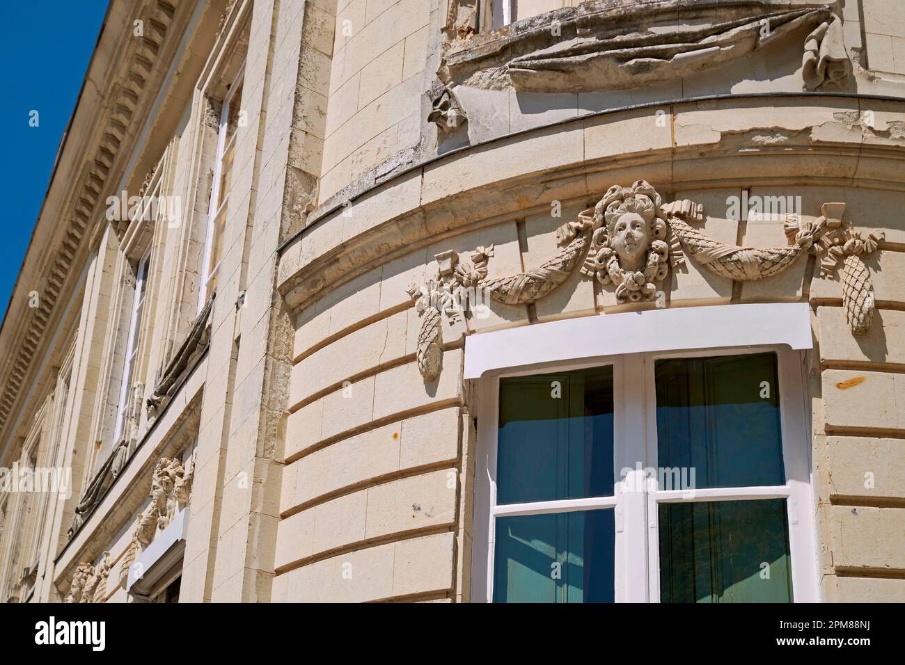 France, Mayenne, Craon, detail of the castle facade Stock Photo - Alamy
