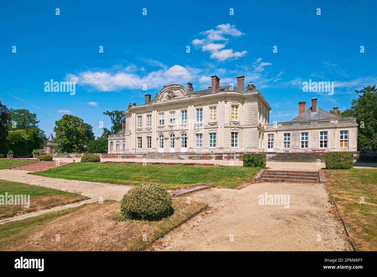 France, Mayenne, Craon, castle built between 1773 and 1776 belonging ...