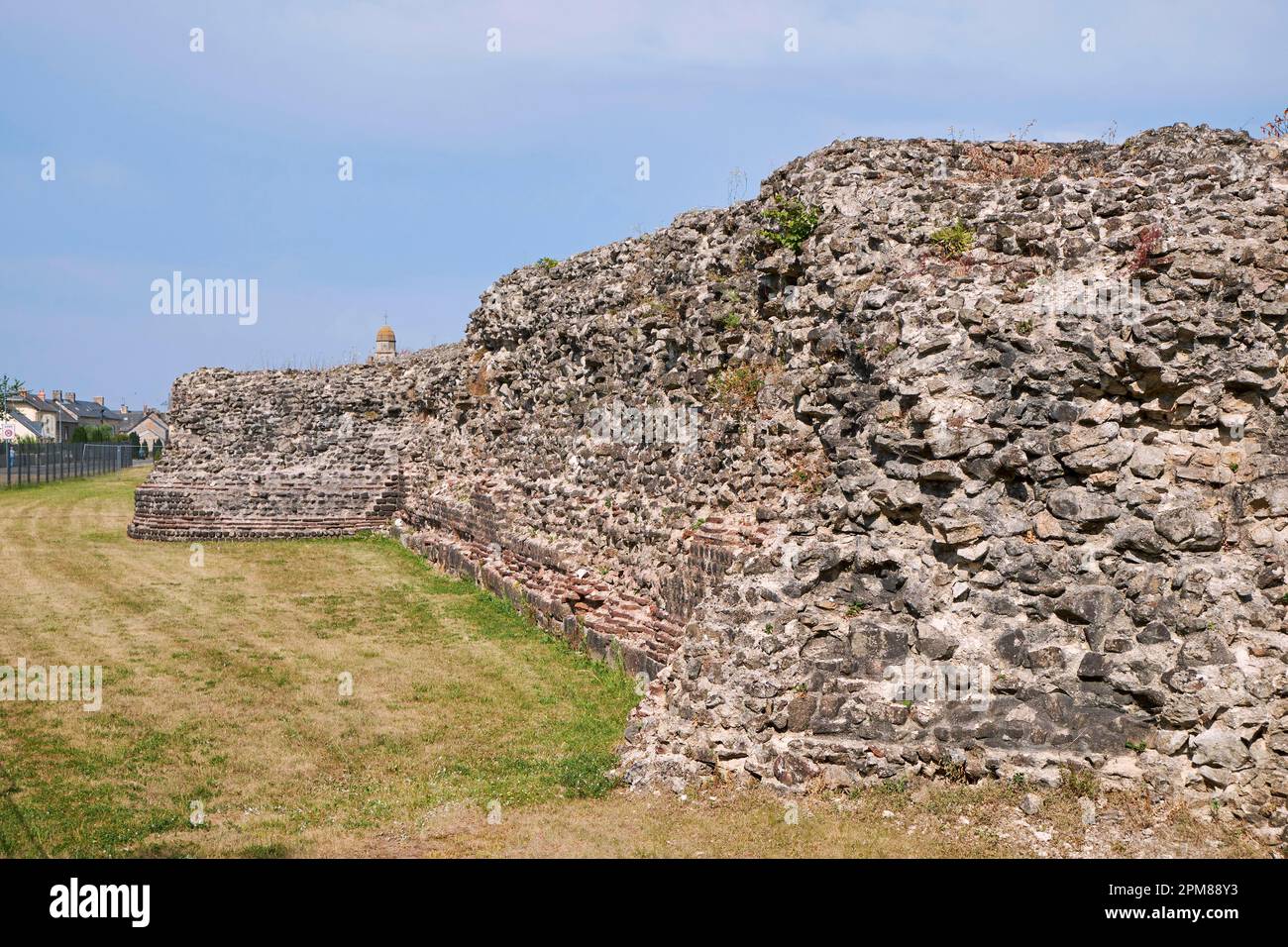 France, Mayenne, Jublains, ancient Gallo Roman city called Noviodunum ...