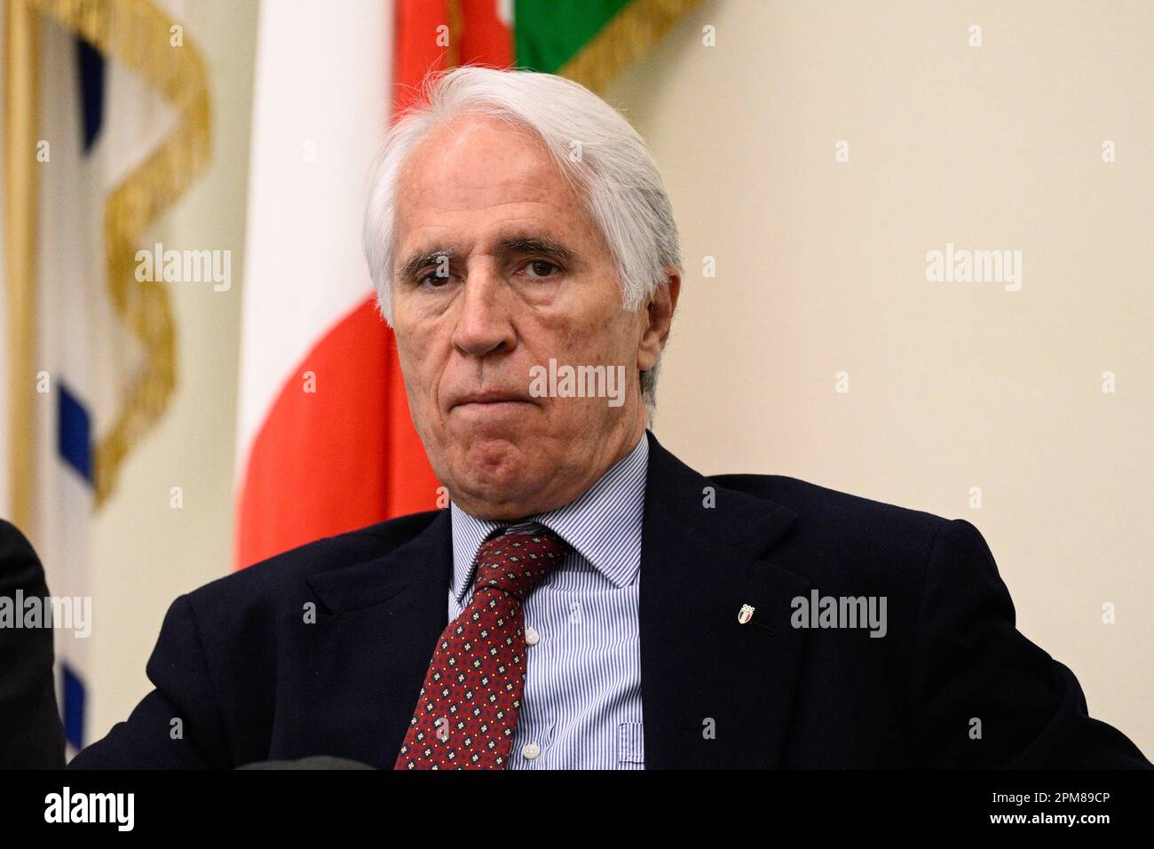 Giovanni Malago’ during press conference to present the DS Automobiles ...