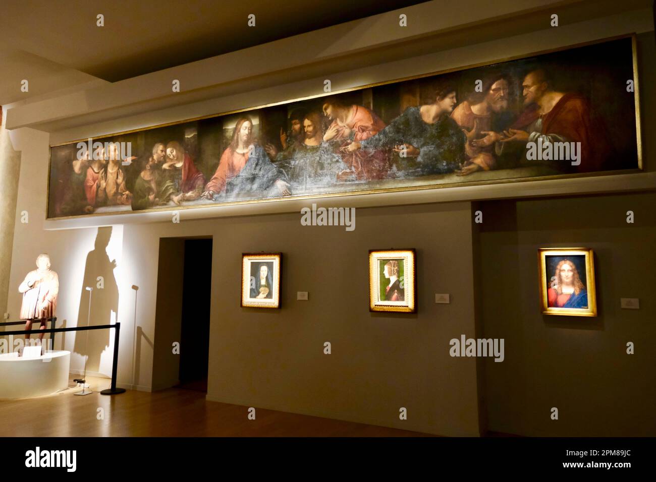 Italy, Lombardy, Milan, Ambrosian Pinacoteca opened at the beginning of ...