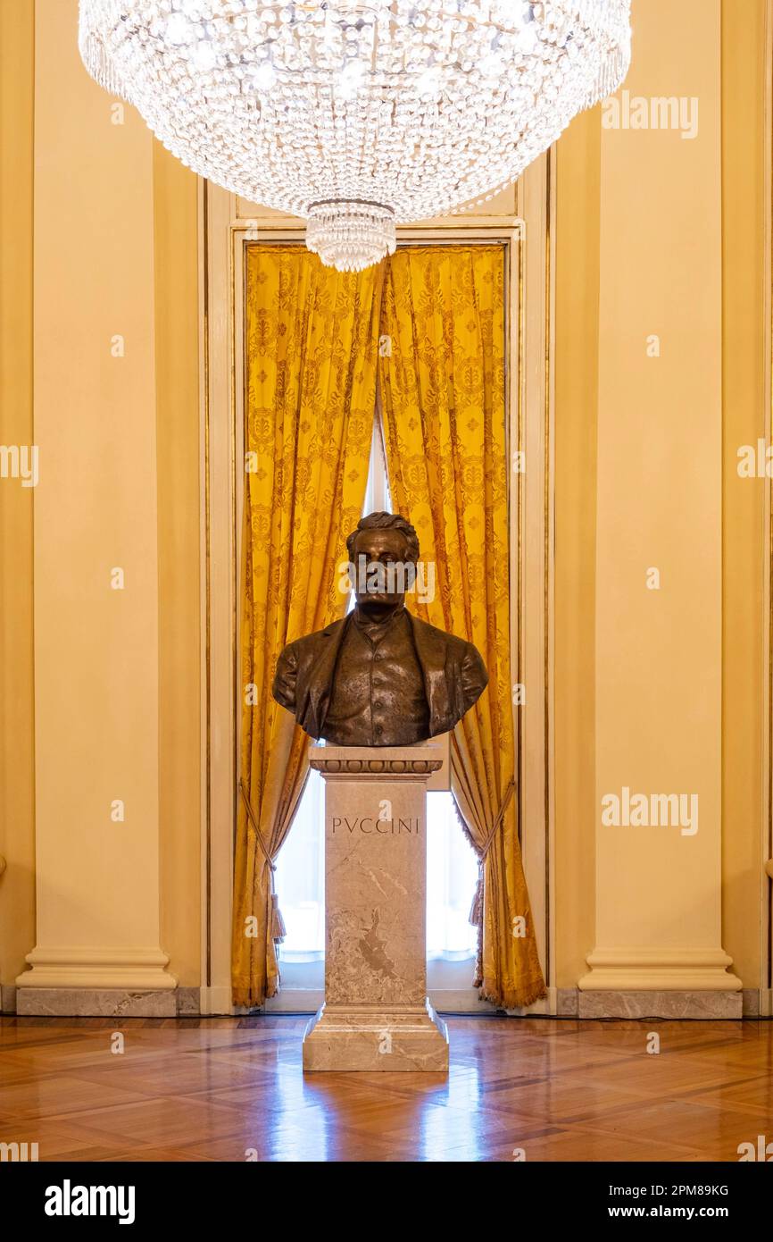 Italy, Lombardy, Milan, Piazza della Scala, Italian opera theater La ...