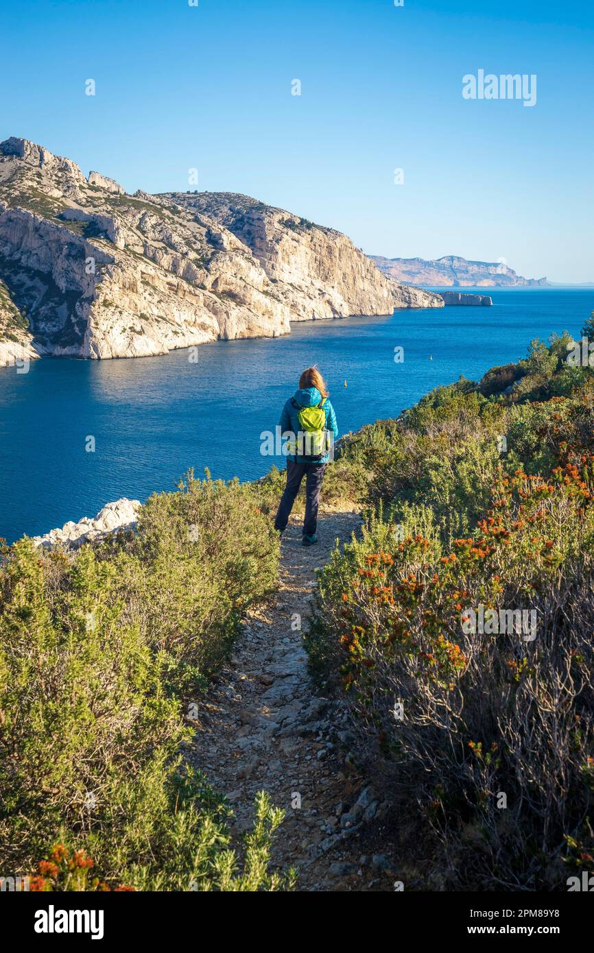 France, Bouches-du-Rhone, Calanques National Park, Marseille, Calanque ...