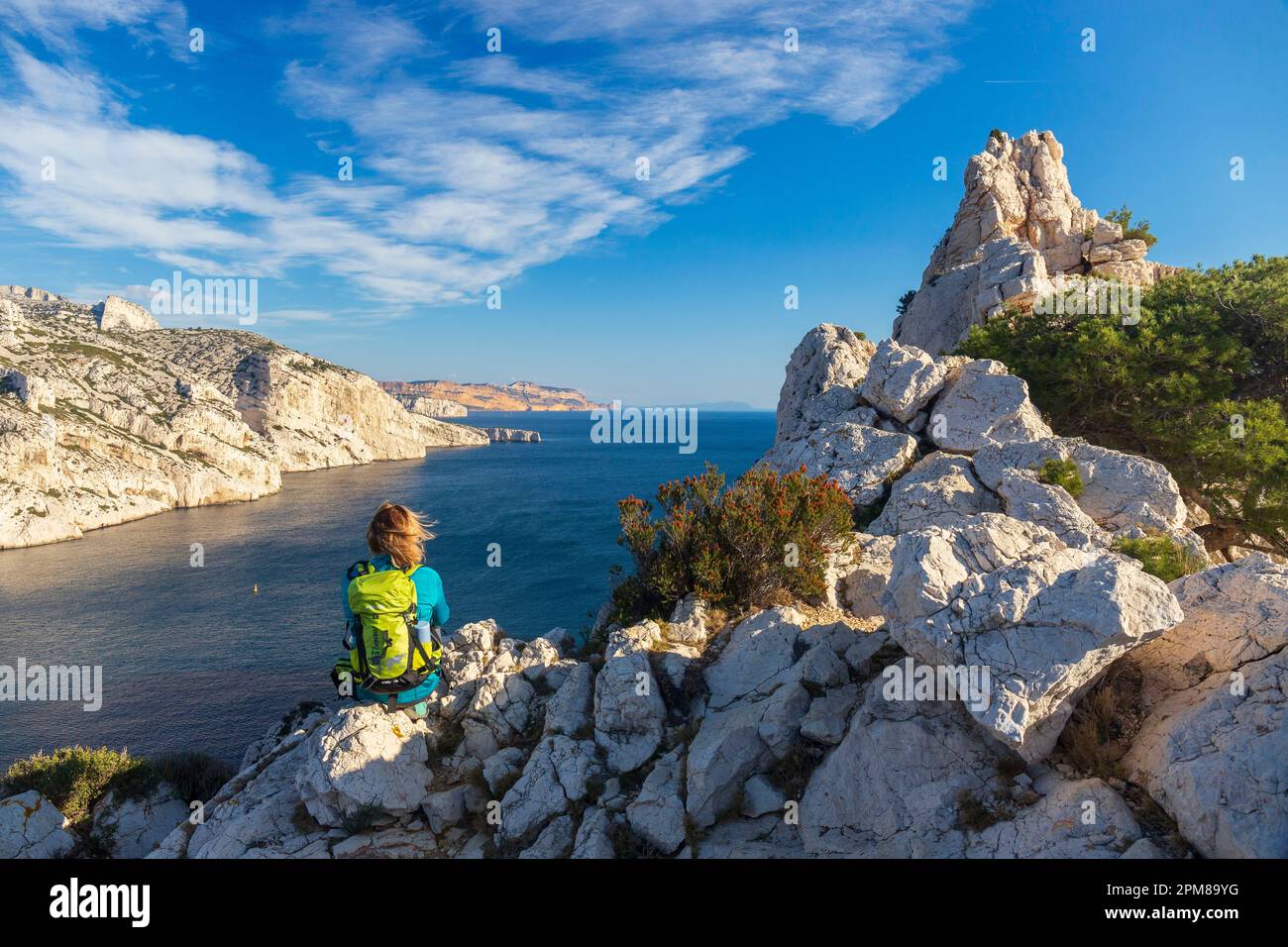 France, Bouches-du-Rhône, Calanques National Park, Marseille, Calanque ...