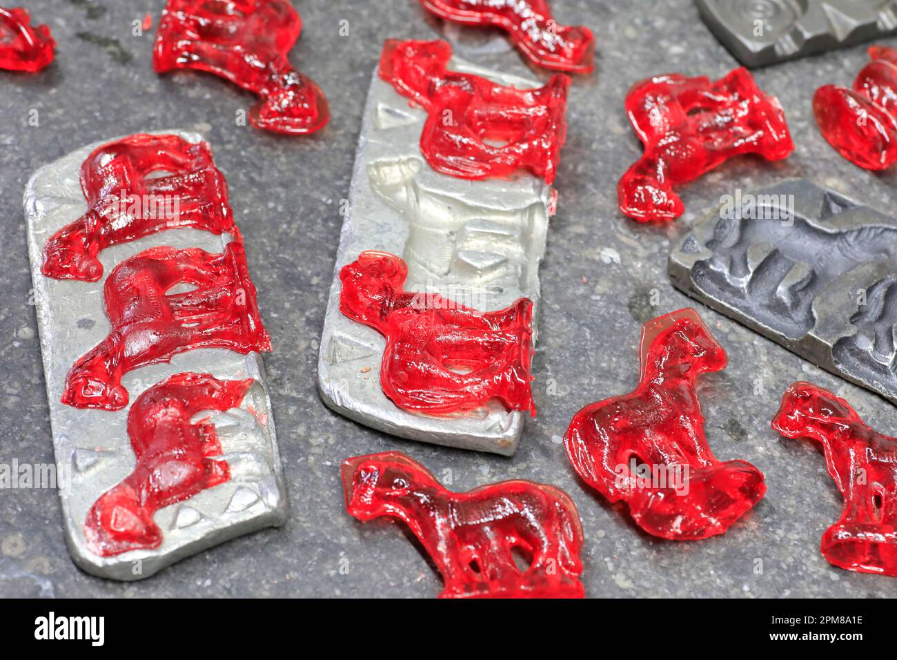 France, Ardennes, Bogny sur Meuse, Maison Simon, Ardennes red sugar ...